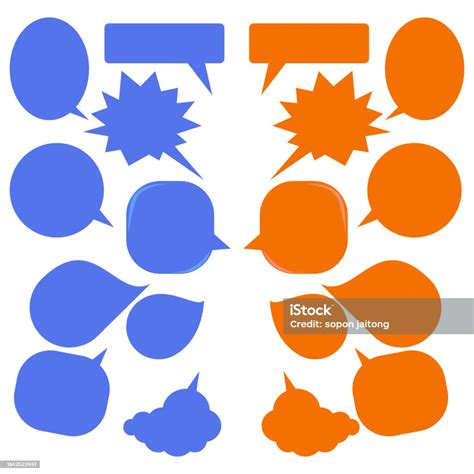 흰색 배경에 말풍선을 설정합니다 채팅 상자 또는 채팅 벡터 정사각형 및 낙서 메시지 또는 통신 아이콘 만화 및 최소 메시지