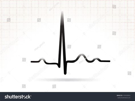 Ecg Complex Normal Sinus Complex Web Stock Vector Royalty Free 147433052