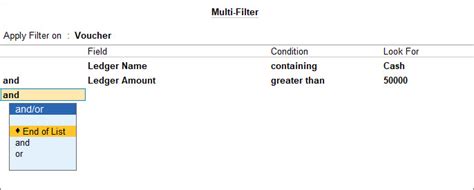 How To Apply Filter In Reports In TallyPrime Basic Filter Multi Filter Advanced Filter
