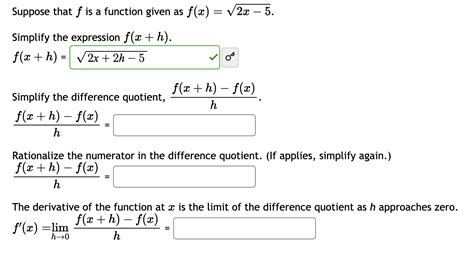 solved suppose that f is a function given as f x 2x−5