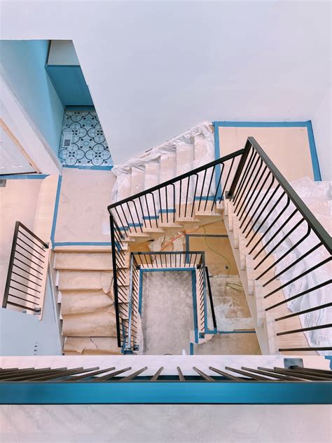 The Inverted U Shaped Interior Steel Railing And Handrail Are Completed