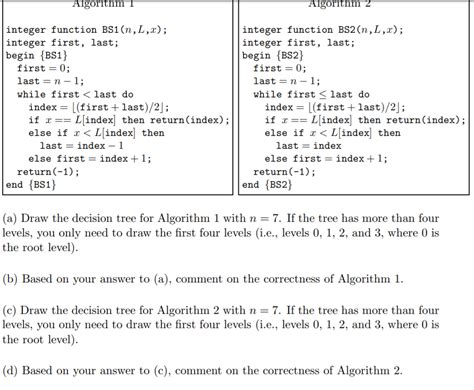 Solved 2 In Class We Discussed The Problem Of Searching