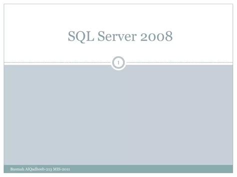 PPT SQL Server PowerPoint Presentation Free Download ID
