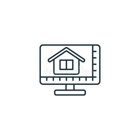 Building Design Software Icon Monochrome Simple Sign From Construction