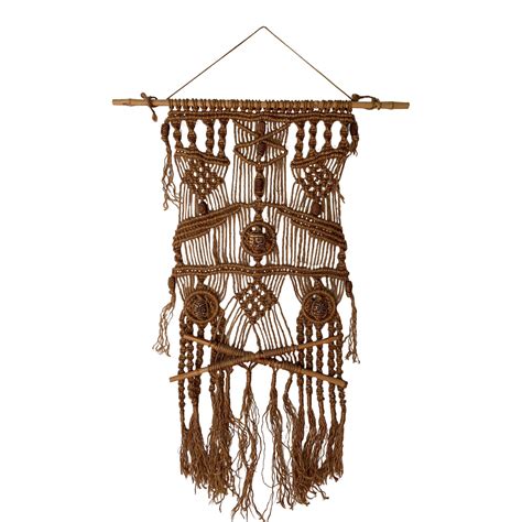 1970s Jute Rope Macramé Wall Hanging Chairish
