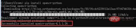 Python Cv2模块怎么安装 Python教程 Php中文网 Python Cv2模块怎么安装 Python教程 Php中文网