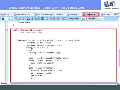 Oracle Fusion File Uploading Web Applicationpptx Oracle Fusion File Uploading Web Applicationpptx
