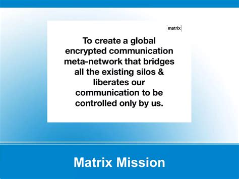 Matrix Is A Protocol Synapse Is The Matrix Server Ppt