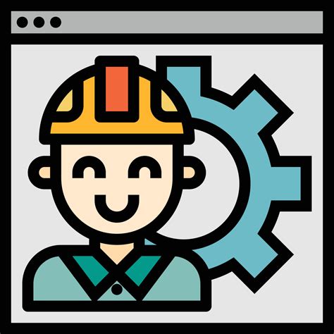 Engineering Support Website Software Development Filled Outline Icon