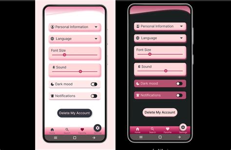 Dark Mode And Light Mode Setting Page Figma