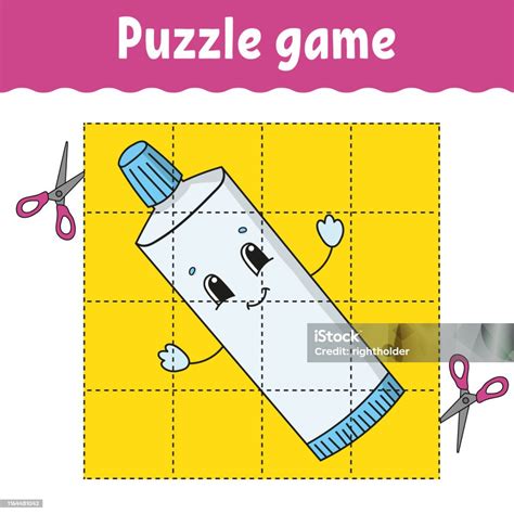 아이들을위한 퍼즐 게임 교육 개발 워크 시트 아이들을위한 게임을 학습 활동 페이지 유아용 유치원 수수께끼 귀여운 만화 스타일의 간단한 평면 고립 벡터 일러스트 0명에 대한
