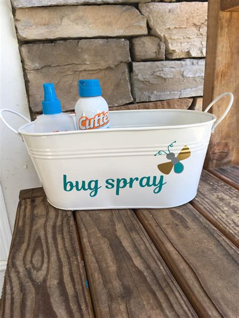 Bug Spray Storage Bucket Etsy