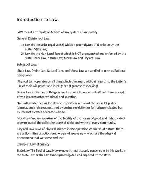 Introduction To Law Pdf