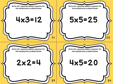 Arrays And Repeated Addition Task Cards Made By Teachers