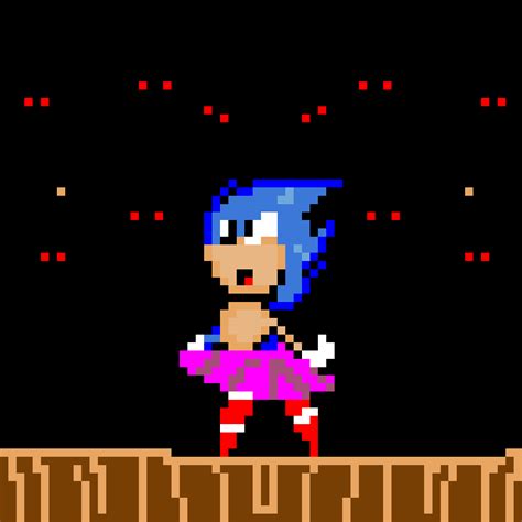 Sonic As A Dancer Pixel Art