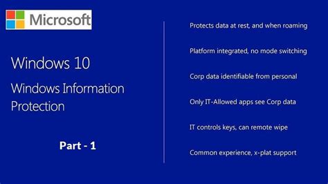Microsoft Intune Windows Information Protection Wip For Windows 10