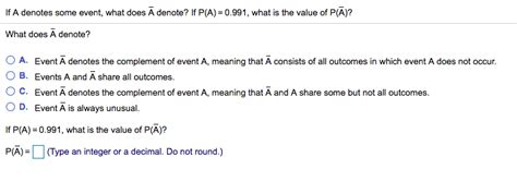 solved if a denotes some event what does a denote if p a