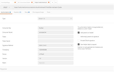 Postman Desktop Oauth Fails When Consumer Key Contains Exclamation
