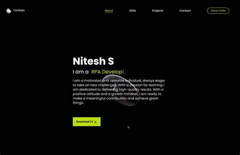 Nitesh S On Linkedin Nextjs Portfolio Webdevelopment Reactjs