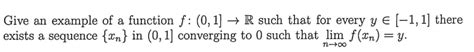 solved give an example of a function f 0 1]→r such that for