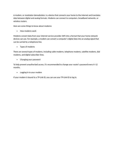 modem pdf