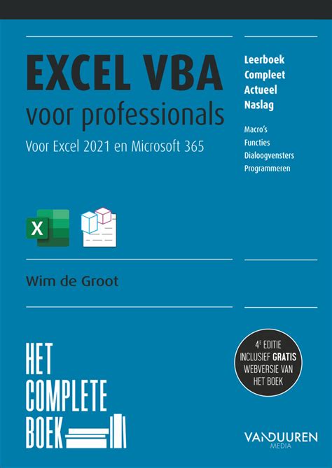 Het Complete Boek: Excel VBA voor professionals, 4e editie (ISBN: 9789463562553)
