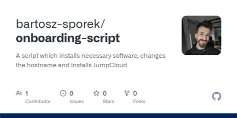 Github Bartosz Sporekonboarding Script A Script Which Installs