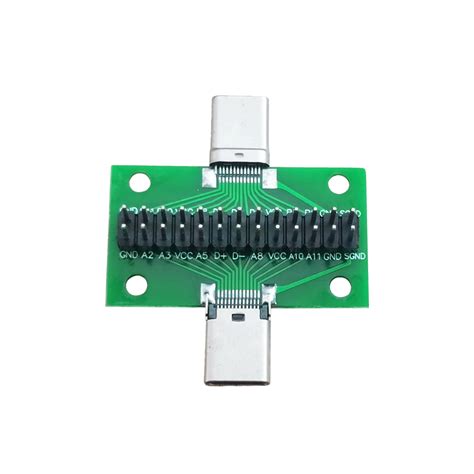 USB C Breakout Board Type C Connector Male To Female PCB MKTechnic