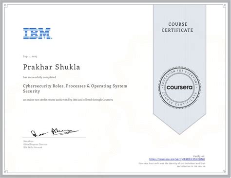 Prakhar Shukla On Linkedin Cybersecurity Certification Ibm