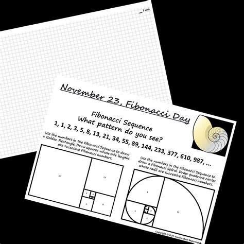 Free Fibonacci Sequence Activity Golden Rectangle Fibonacci Spiral Math And Art Amped Up Learning