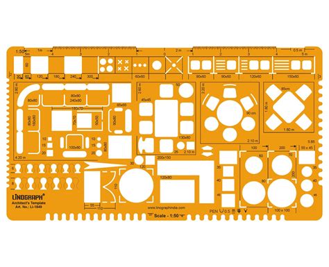 Buy Architectural Drawing Template Stencil Architect Technical Drafting Supplies Furniture