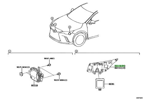 Buy Genuine Toyota 882150e010 88215 0e010 Bracket Front Side Radar