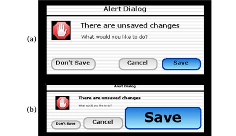 Semantic Pointing A A Dialogue Box In The Visual Space B The Same