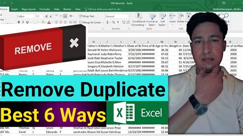How To Remove Duplicate Data In Excel Easy Tutorialexcel Youtube