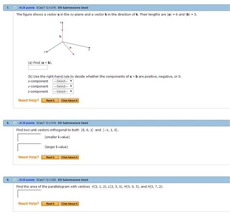 solved the figure shows a vector a in the xy plane and a v