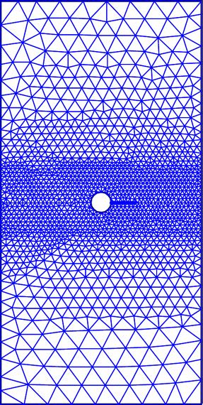 Discrete Model For A Single Crack Emanating From A Hole Download Scientific Diagram