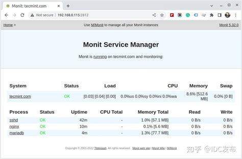 Monit 用于管理和监控 Linux 系统的开源工具 知乎