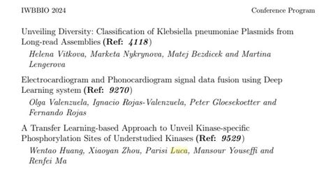 Luca Parisi On Linkedin Iwbbio2024 Ai Appliedai