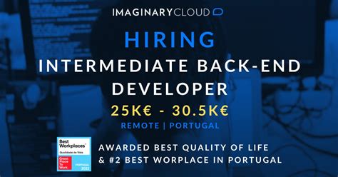 Imaginary Cloud On Linkedin Imaginary Cloud Hiring Intermediate Back End Developer Ie Python