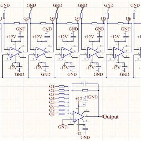 Schematic Diagram Of The Amplification Circuit Download Scientific