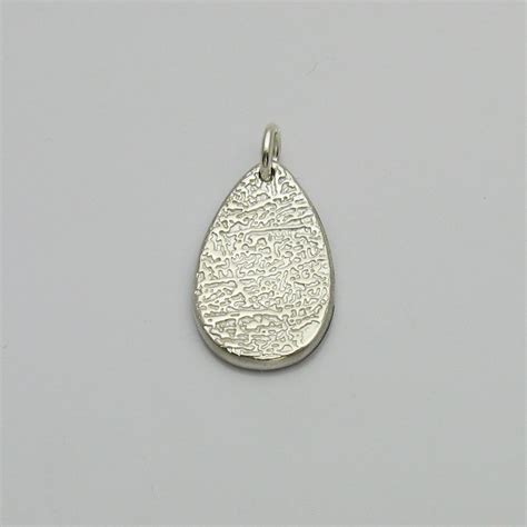 Teardrop Fingerprint Pendant A Timeless Impression