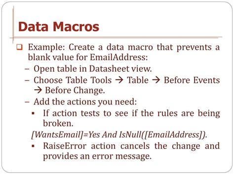 PPT Automating Tasks With Macros PowerPoint Presentation Free Download ID 1583228