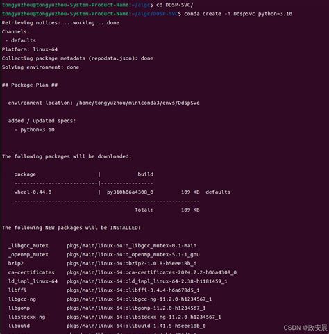 政安晨【零基础玩转各类开源ai项目】基于本地linux ubuntu系统部署及应用ddsp svc：基于ddsp（可微分数字信号处理）的实时端