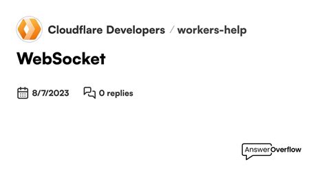 Websocket Cloudflare Developers