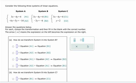 Solved Consider The Following Three Systems Of Linear Chegg
