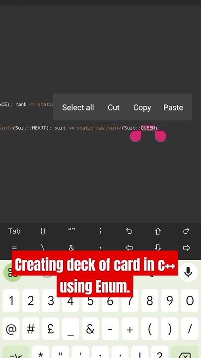 Create A Deck Of Card In Cpp Coding With Phone Moderncpp Youtube