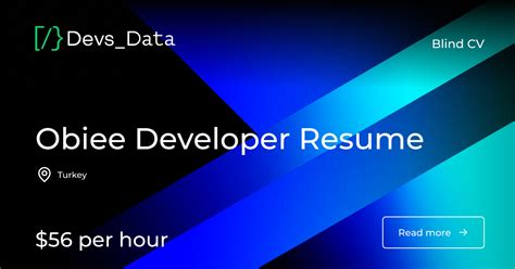 Obiee Developer Resume Sample Devsdata
