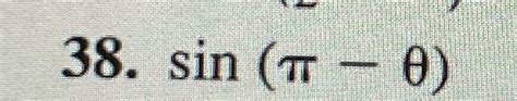 Solved Sin π θ