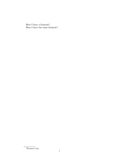 Cross Referencing How To Use A Symbol As Footnote Marker With