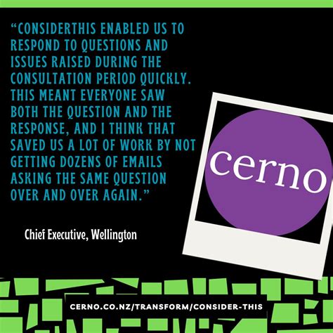 Cerno Limited On Linkedin We Love Hearing How Considerthis Helps Our